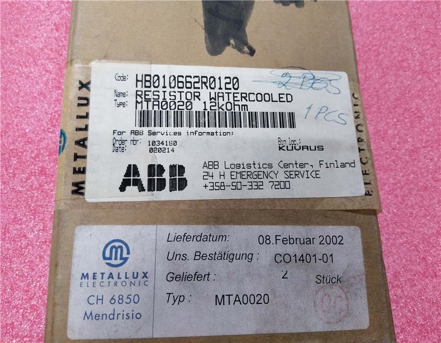 MTA0020 ABB Module PLC Spare Parts HB010662R0120